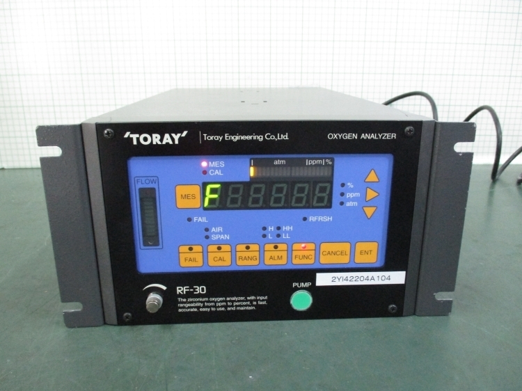 Yahoo!オークション - TORAY RF-30 OXYGEN ANALYZER 100V 3A