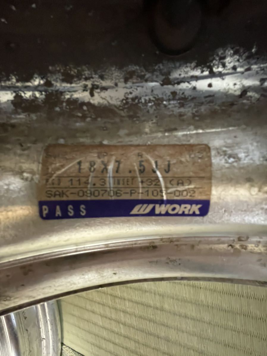 Yahoo!オークション - WORK ワーク シュバートSW2 18インチ 7.5j＋32 5...