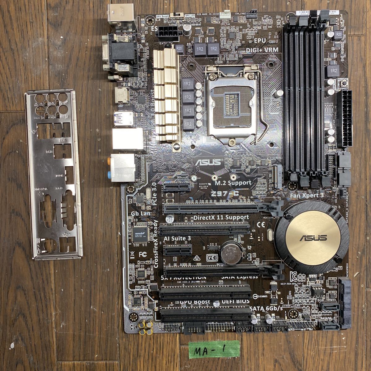 Yahoo!オークション - MA-1 激安 マザーボード ASUS Z97-C LGA1150 BIO...