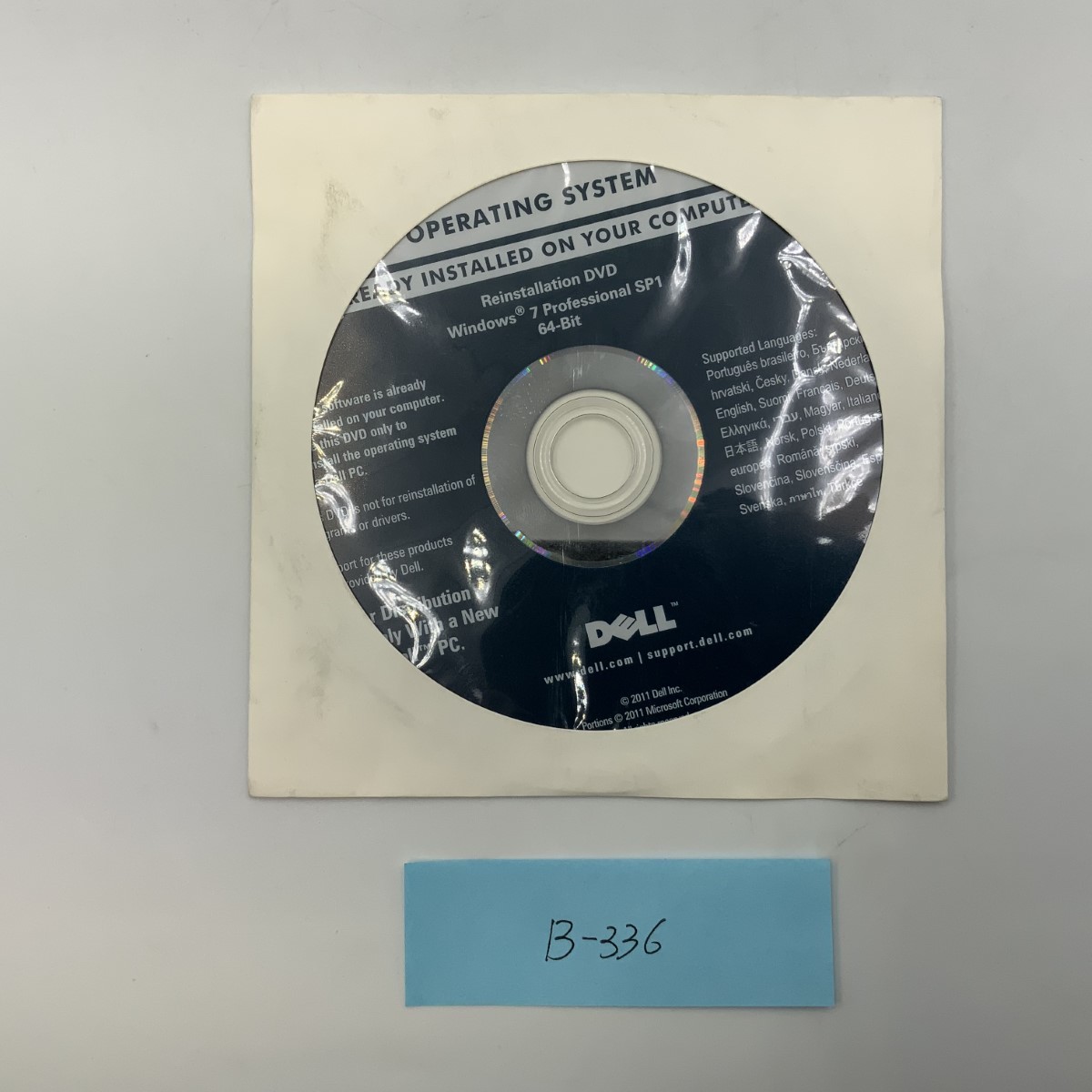 Yahoo!オークション - 未開封 DELL Reinstallation DVD Windows 7 Pro...