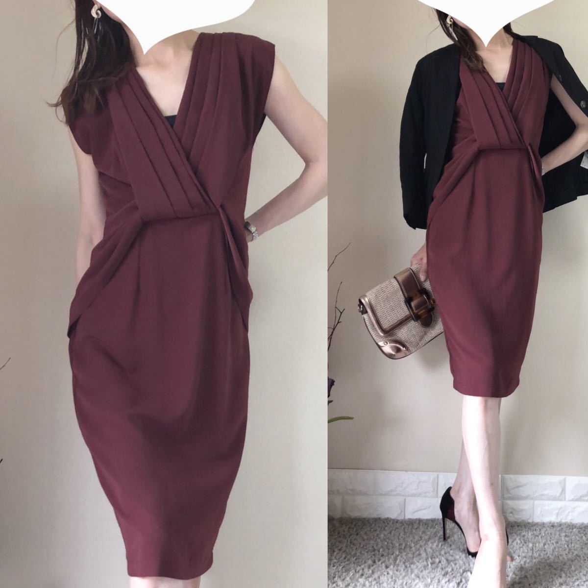 Yahoo!オークション - ASOS エイソス スタイル美人 洗える ワンピース ...