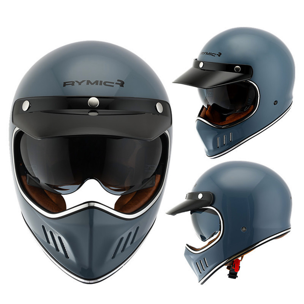 Yahoo!オークション - rymicヘルメットハーレーレトロバイクフルフェイ...