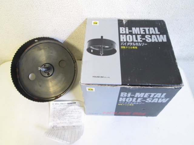 ハウスB.M バイメタルホルソー BMH-170 回転ドリル専用 箱 取扱説明書付 刃径170mm 全長120mm 電気ドリル 振動ドリル 穴あけ(パーツ)｜売買されたオークション情報 ...