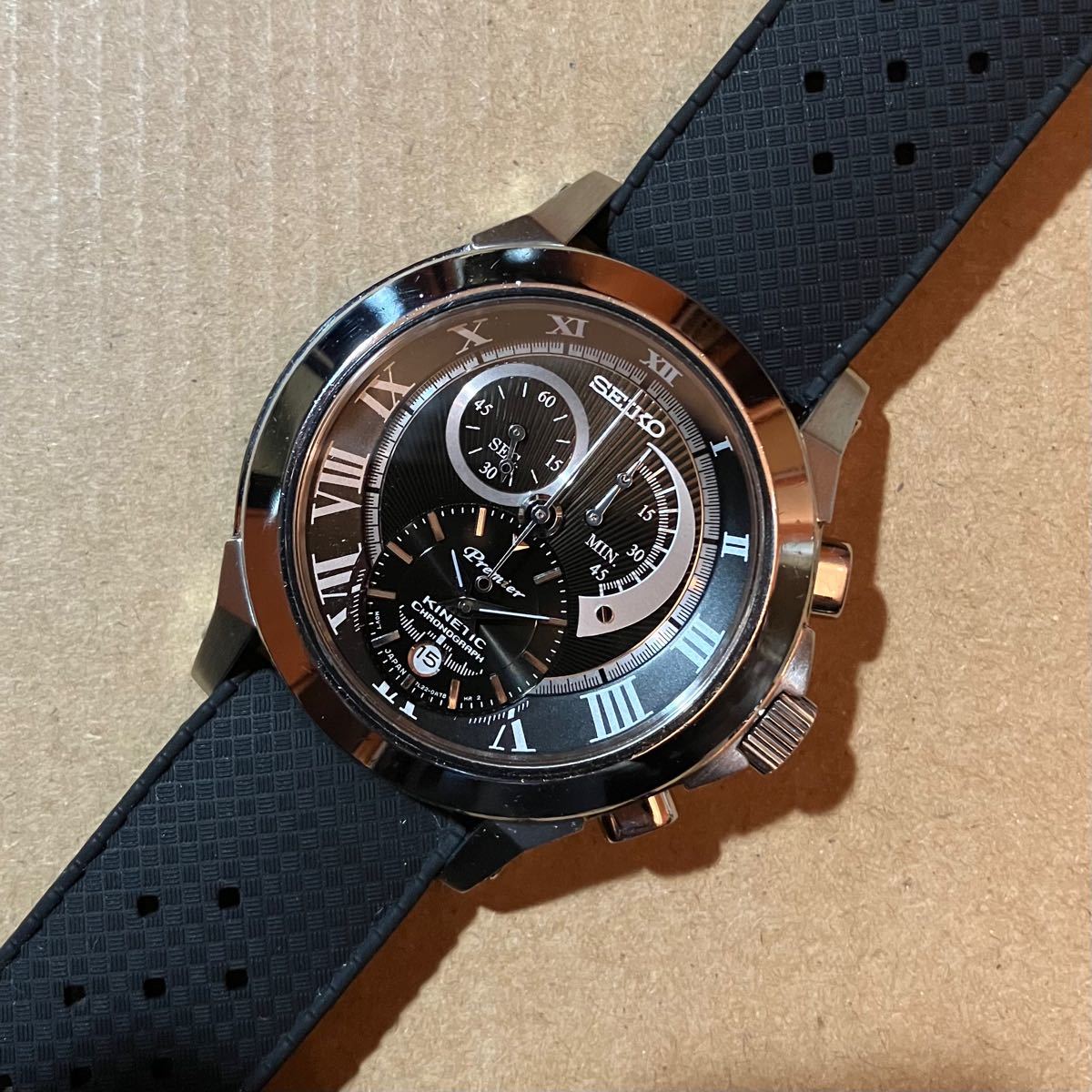 SEIKO セイコー Premier プレミエ KINETIC キネティック クロノ SEIKO セイコー Premier プレミエ KINETIC キネティック クロノ