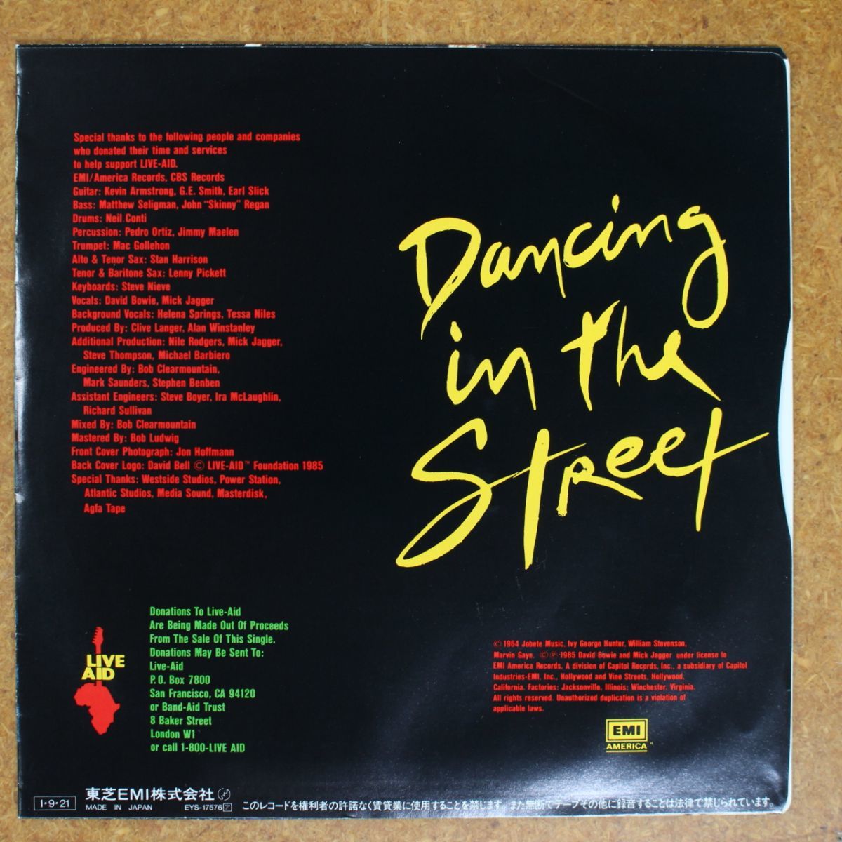 Yahoo!オークション - a035/EP/デビッド・ボウイ＆ミック・ジャガー