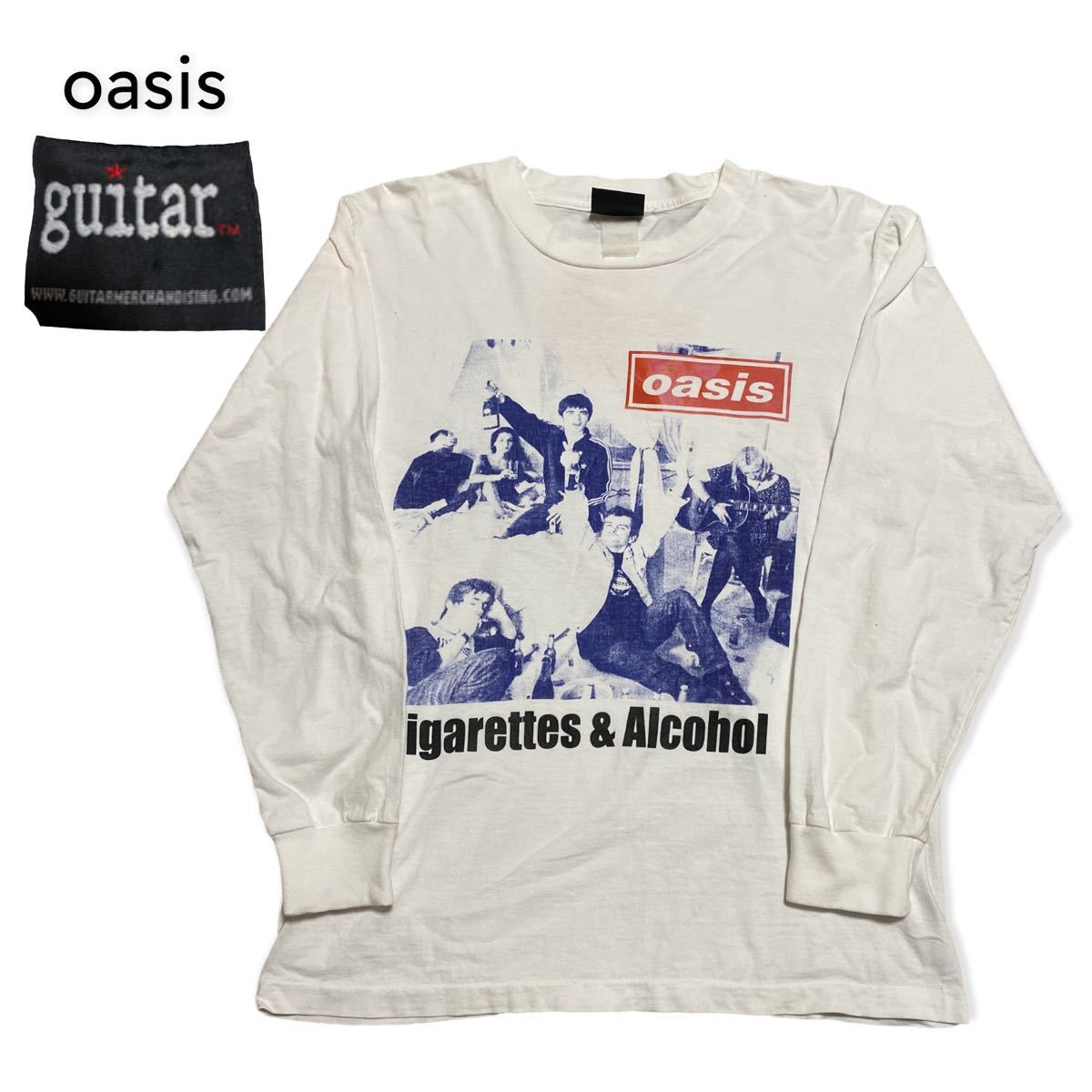 希少 guitarボディ oasis バンドTシャツ ロングスリーブTシャツ 希少 guitarボディ oasis バンドTシャツ ロングスリーブTシャツ