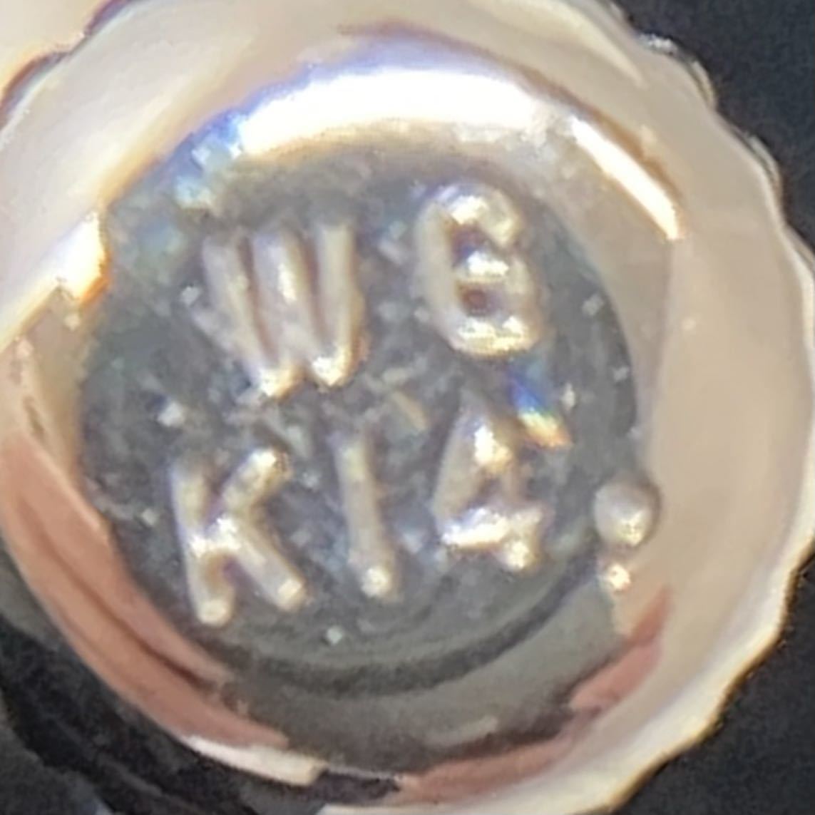 Yahoo!オークション - [K14WGアコヤ本真珠イヤリング]約2.8g 約8.0mm...