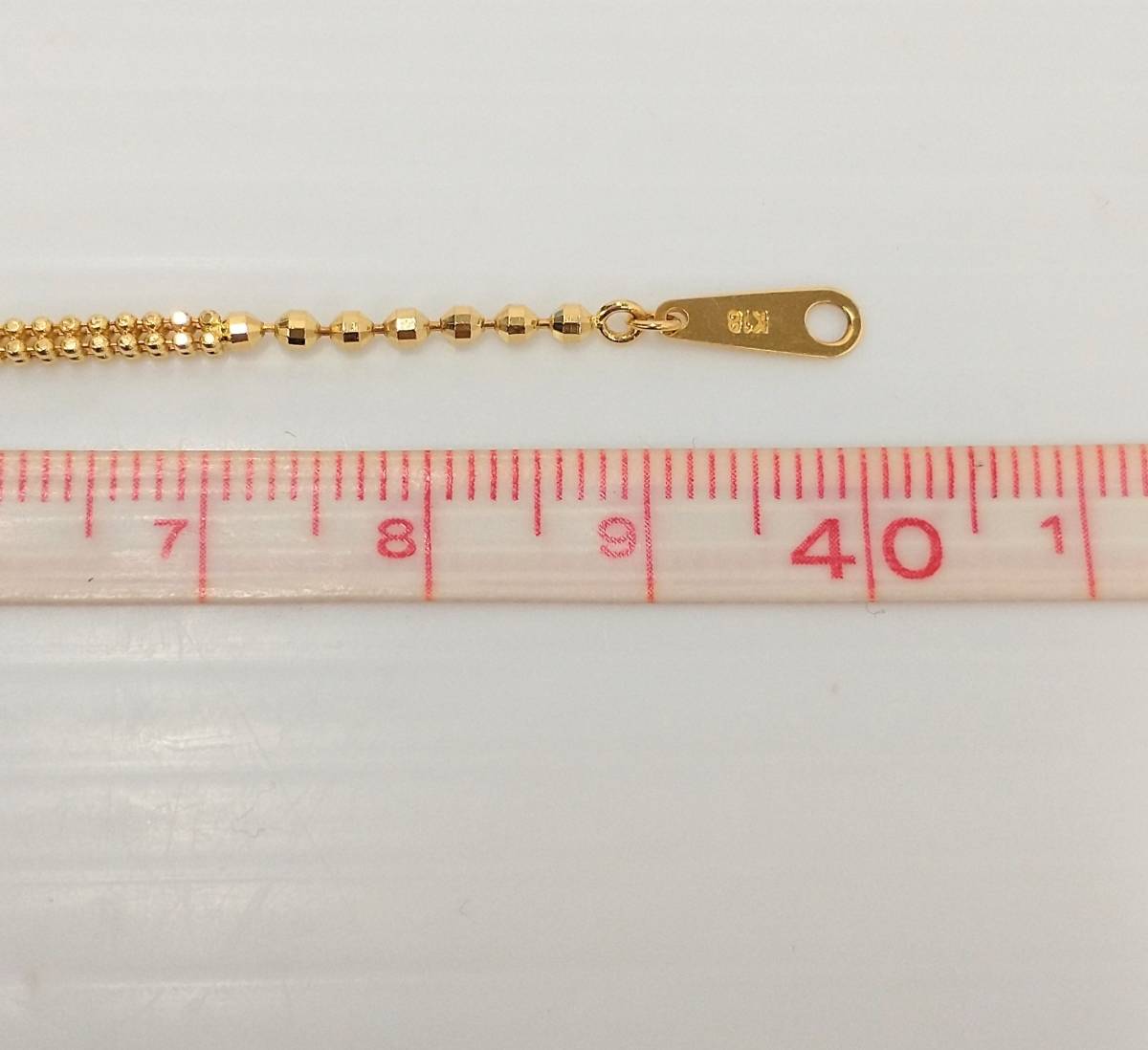 Yahoo!オークション - K18／ 5.8g ／41cm／デザインネックレス