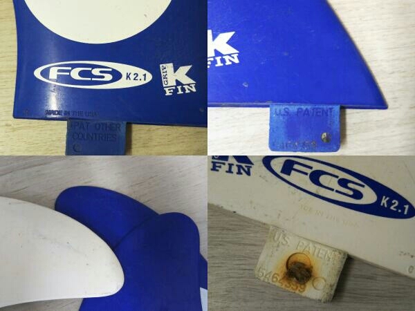 Yahoo!オークション - サーフボードフィン FCS K2.1 3枚セット エフシ...