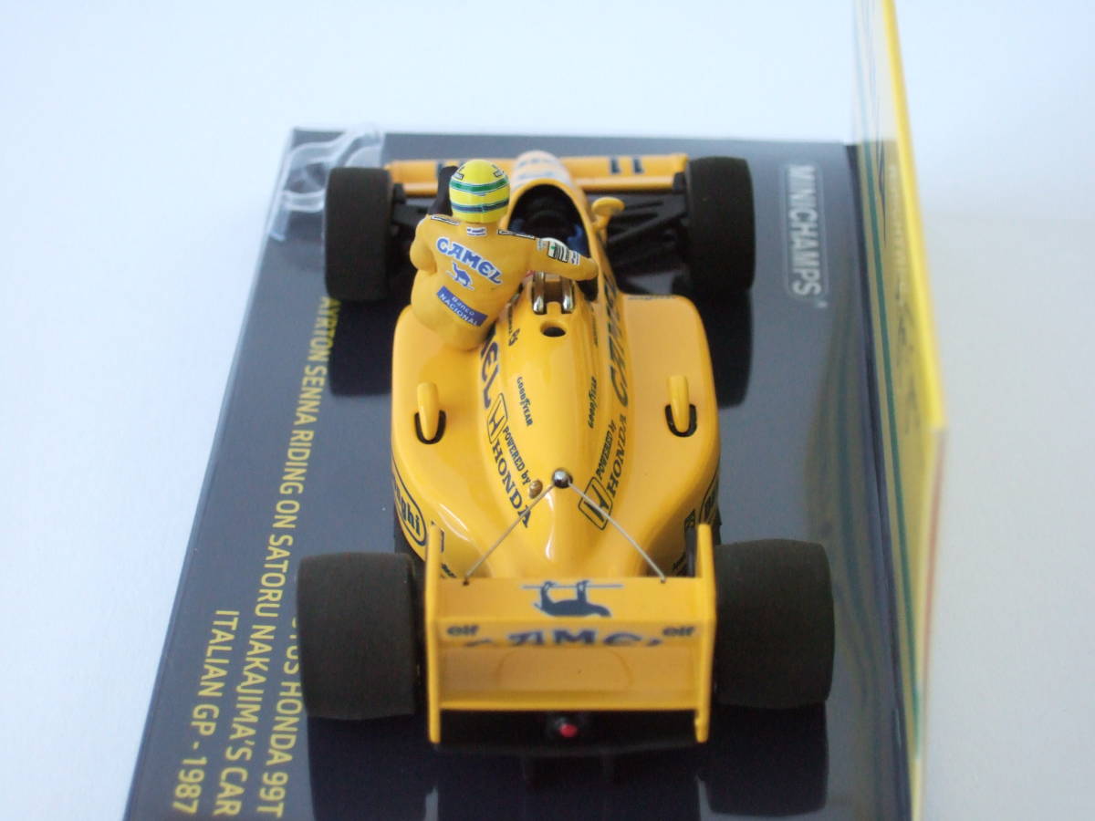 1/43 ロータス 99T 中嶋 悟「イタリアGP」 ライドオンセナ 1987年 1/43 ロータス 99T 中嶋 悟「イタリアGP」 ライドオンセナ 1987年