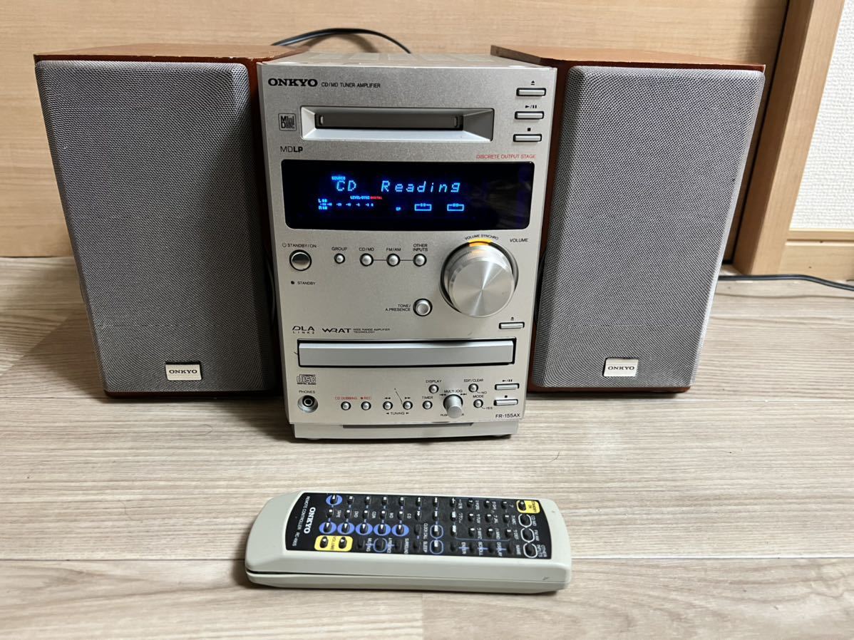 Yahoo!オークション - ONKYO FR-155AX ミニコンポ スピーカー付き リモ...