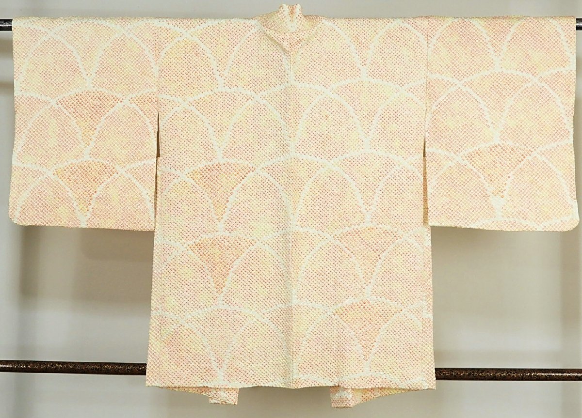 Yahoo!オークション - Y89 正絹 総絞り 羽織 創作的な柄 【美品】 身丈...
