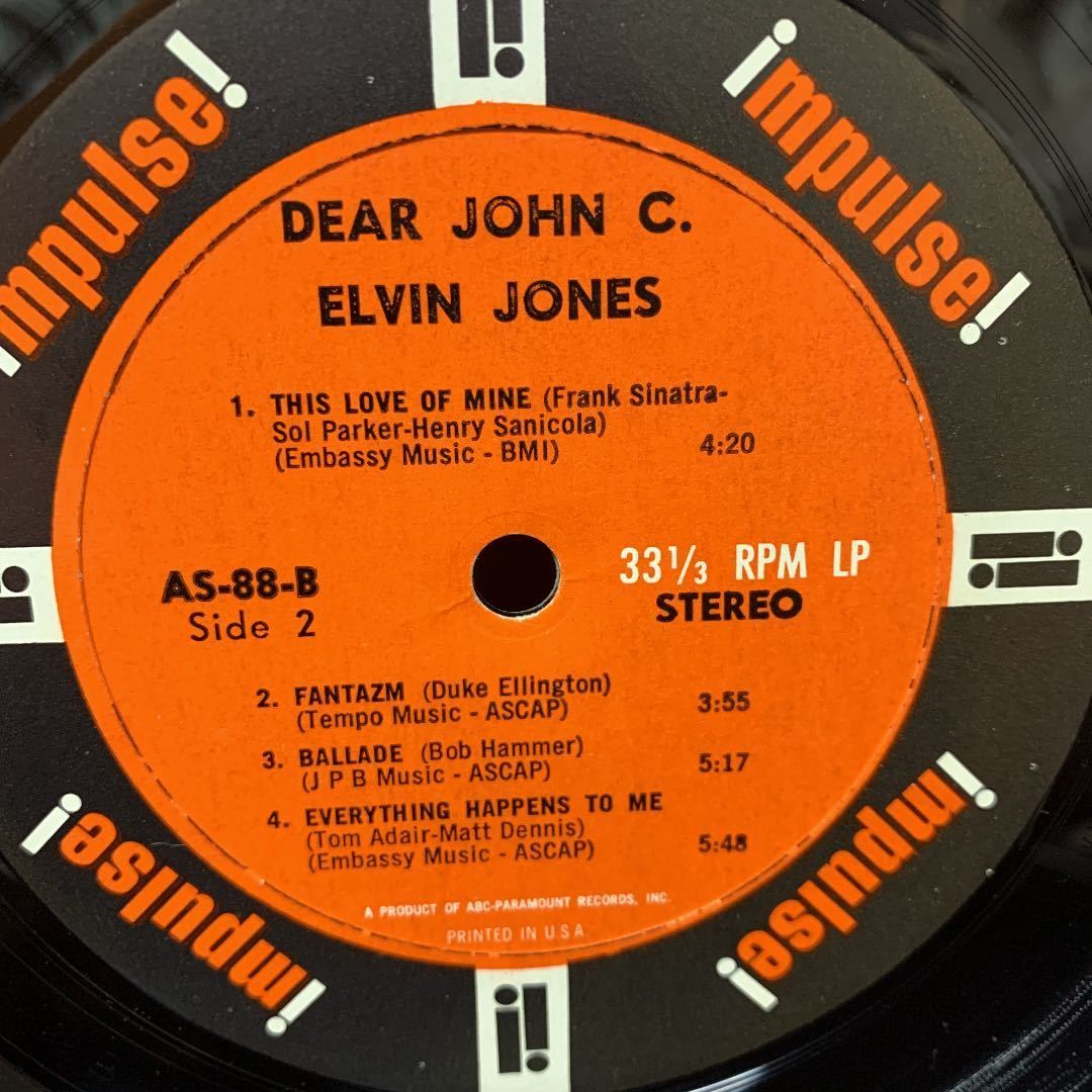 Yahoo!オークション - Elvin Jones / Dear John C / オリジナル盤 VANG...