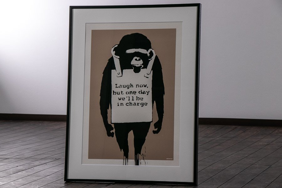Yahoo!オークション - 『 バンクシー Banksy 「 Laugh Now 」S952 アク...