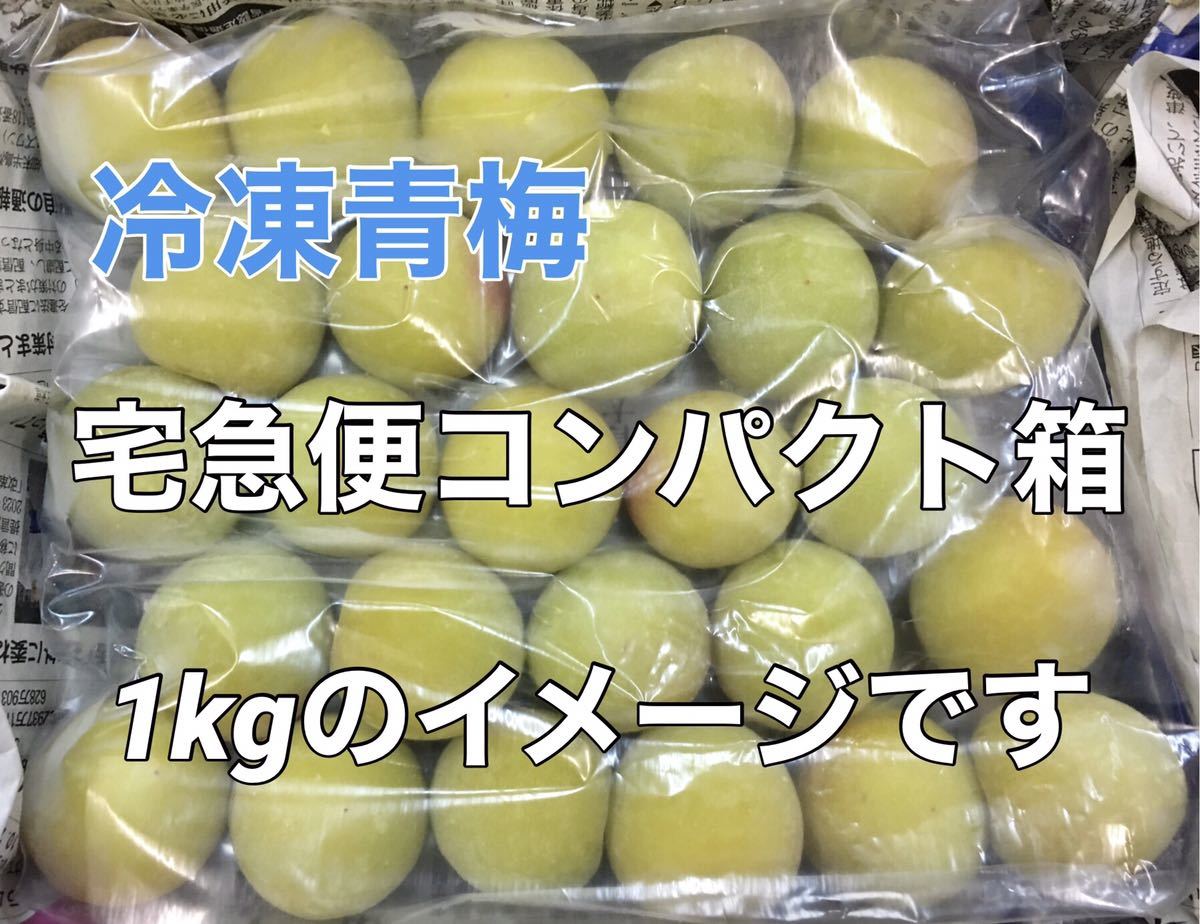 Yahoo!オークション - y215クール便 青梅「冷凍南高梅」2Lサイズ1kg シ...