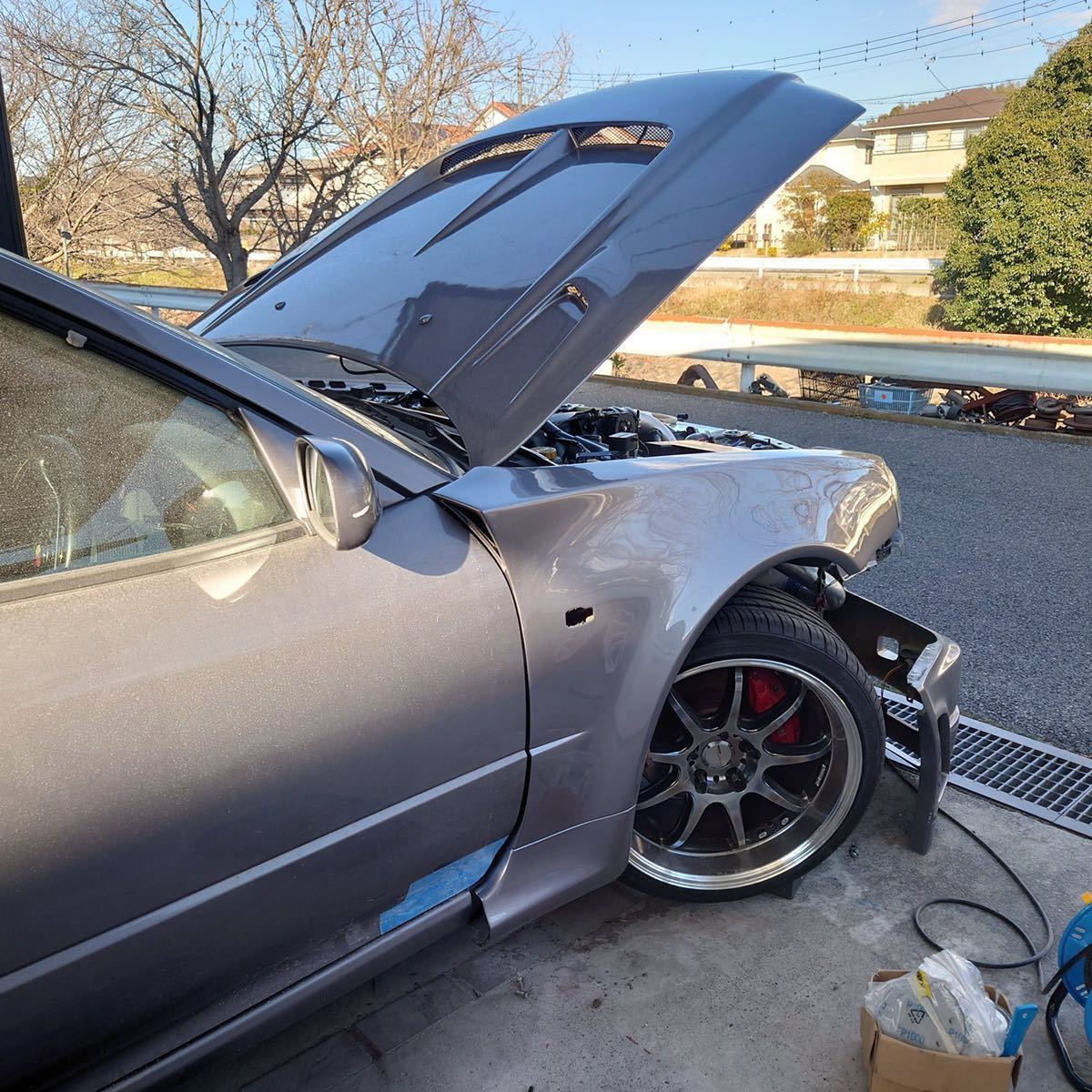 BNR34 Z-TUNE風フロントフェンダー ER34 R34 GTR Zチューン BNR34 Z-TUNE風フロントフェンダー ER34 R34 GTR Zチューン