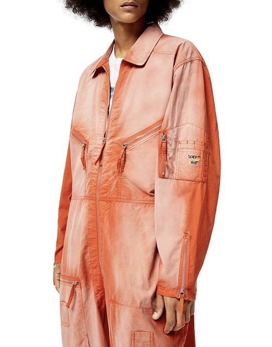 新品 21SS LOEWE タイダイマルチジップジャンプスーツ オレンジ 新品 21SS LOEWE タイダイマルチジップジャンプスーツ オレンジ