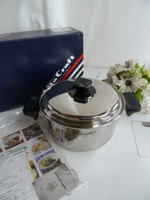 Yahoo!オークション - E 未使用 ビタクラフト 両手鍋 No.7203 3.0L Vit...