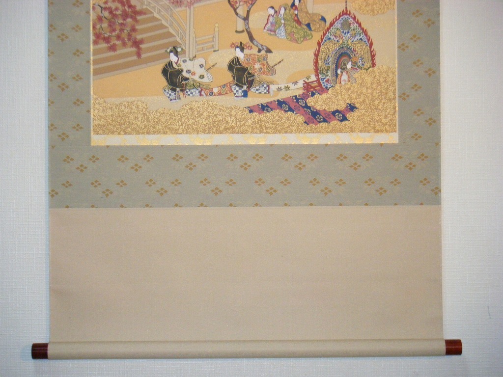 Yahoo!オークション - 掛軸 土佐光起 工芸画 紅葉賀之図 箱入 C147