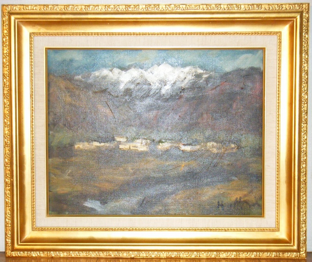 Yahoo!オークション - 【真作】 絵画 服部一実 油彩6号 カラコルムより...