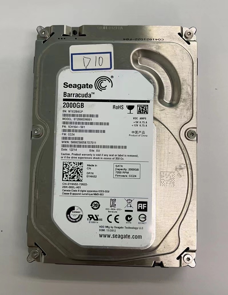 Yahoo!オークション - 使用時間4412時間 ST HDD 2000.2GB 内蔵 ハード...