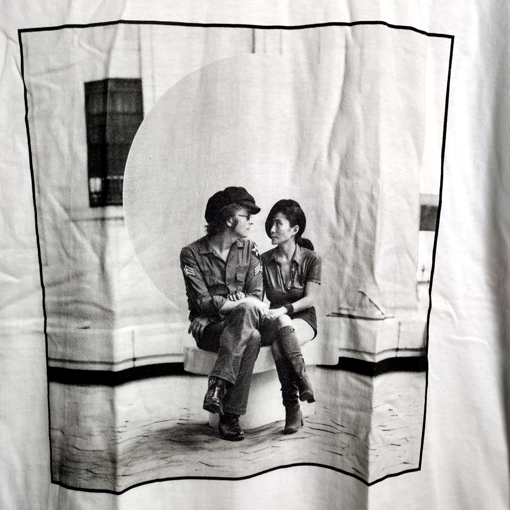 ジョンレノン John Lennon オノヨーコ バンドTシャツ【Lサイズ ジョンレノン John Lennon オノヨーコ バンドTシャツ【Lサイズ