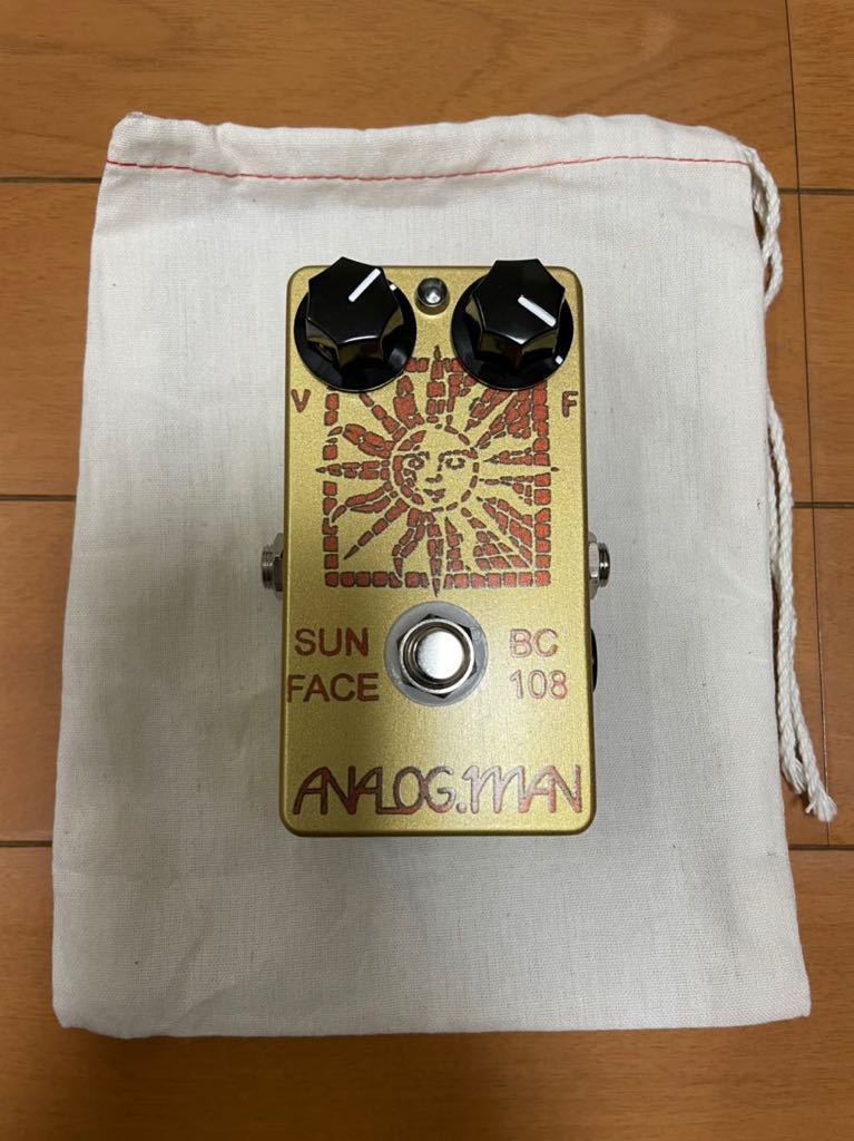 【残りわずか】 新品未使用 Analogman Sun Face Bc108 シリコントランジスタ Fuzz ファズフェイス Analog