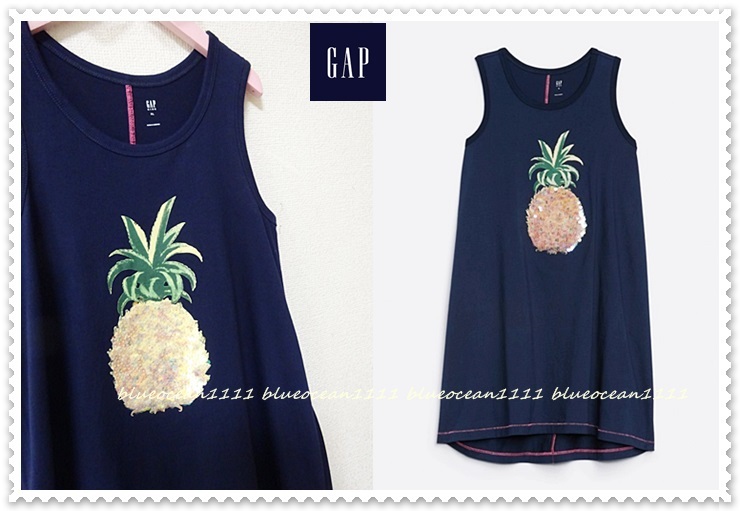 Yahoo!オークション - 新品【GAPギャップ】ネイビー スパンコールパイ...