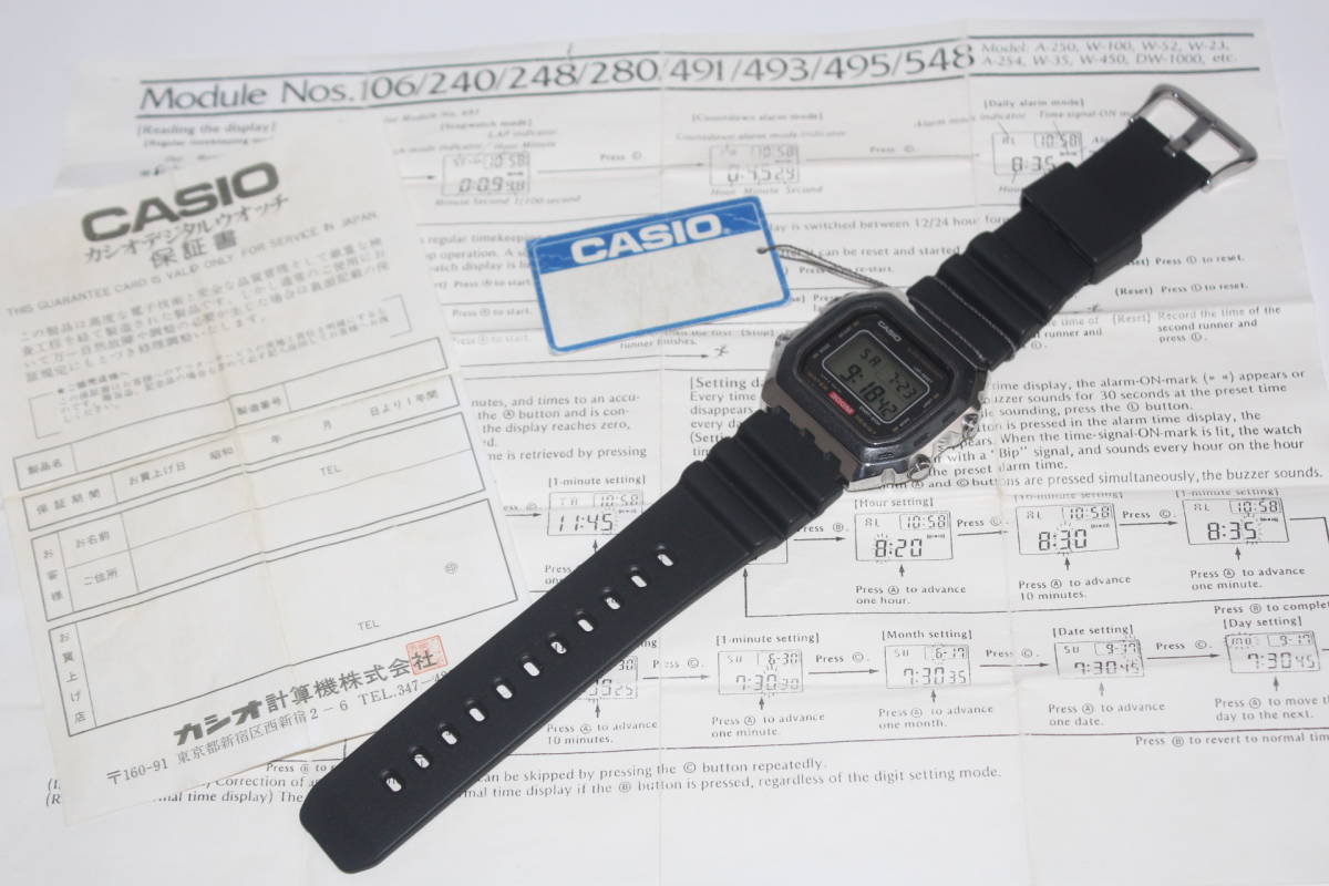 レア 美品 CASIO カシオ DW-3000 1985 ビンテージ 300M TANK レア 美品 CASIO カシオ DW-3000 1985 ビンテージ 300M TANK