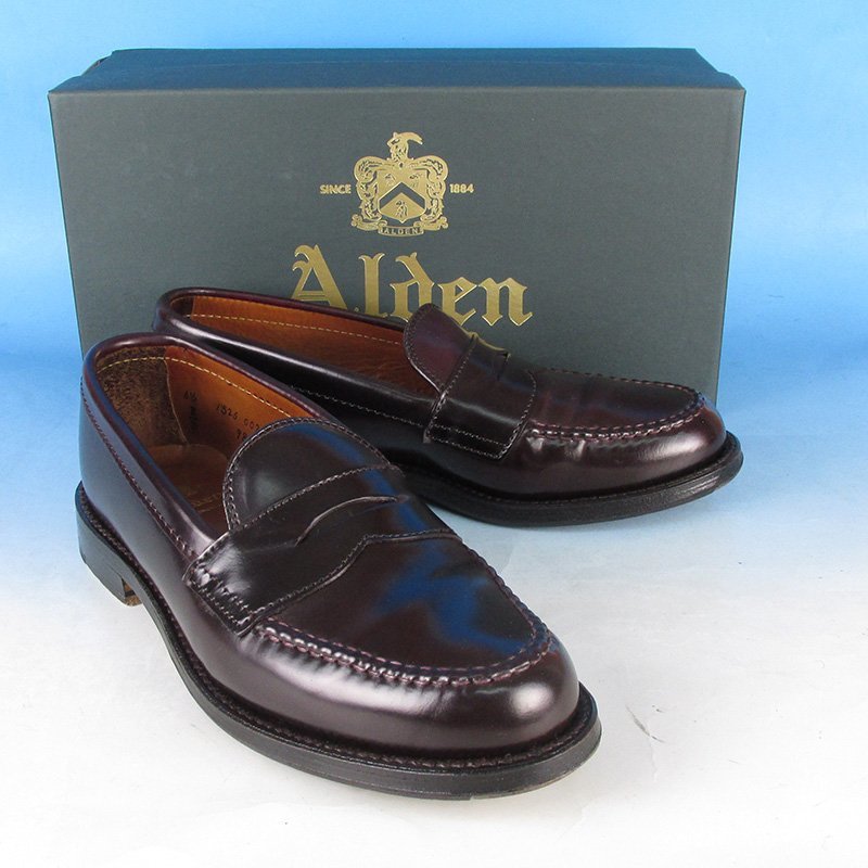 Yahoo!オークション - YF12658 ALDEN オールデン #986 コードバン ロー...