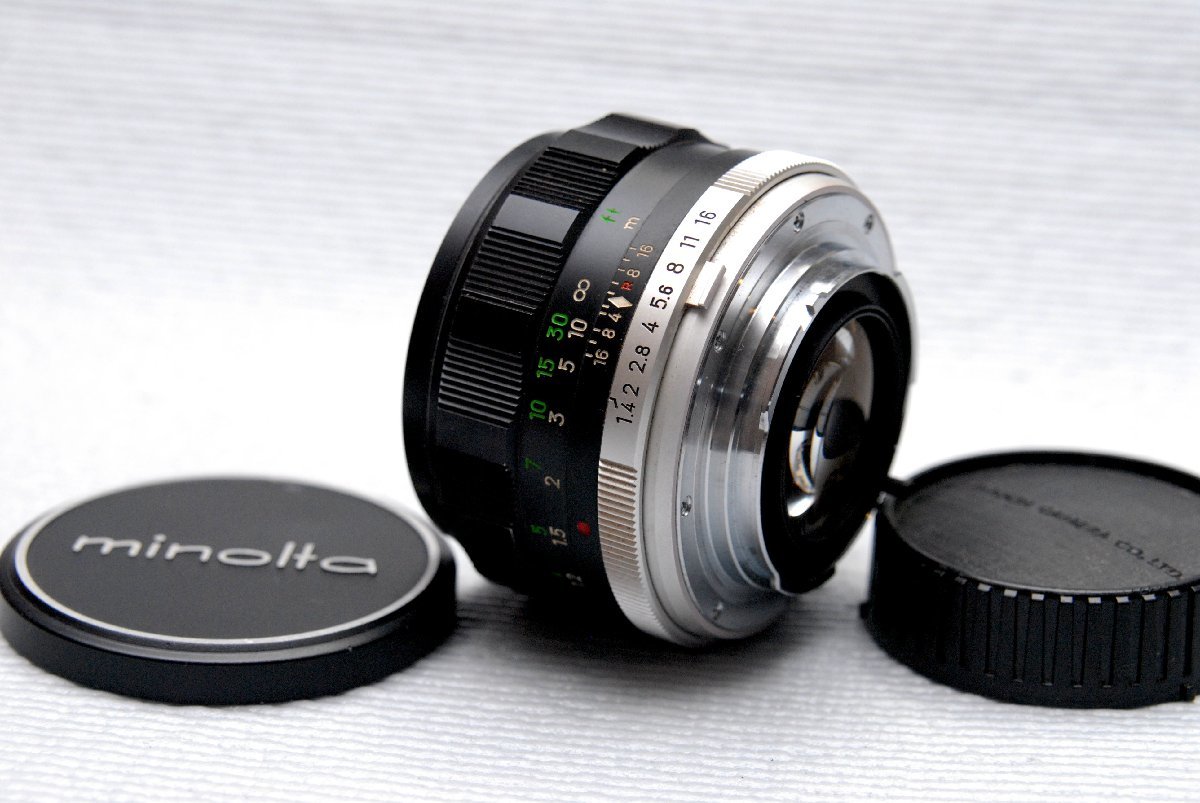 MINOLTA ミノルタ 純正 MC 58mm 高級単焦点レンズ 1:1.4 作動品(ミノルタ)｜売買されたオークション情報、yahooの商品情報をアーカイブ公開 - オークファン ...