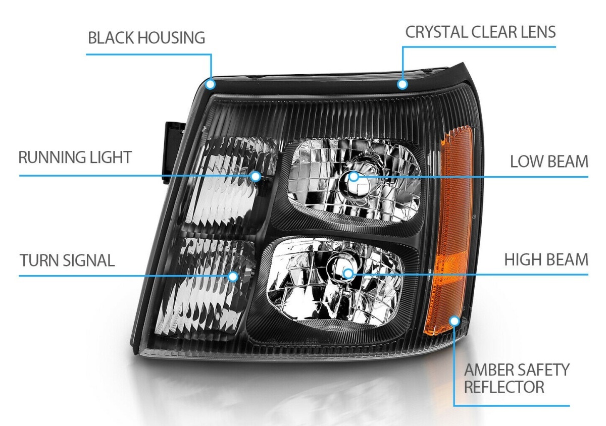 Yahoo!オークション - 【国内在庫/ブラック/HID仕様】03-06y キャデラ...