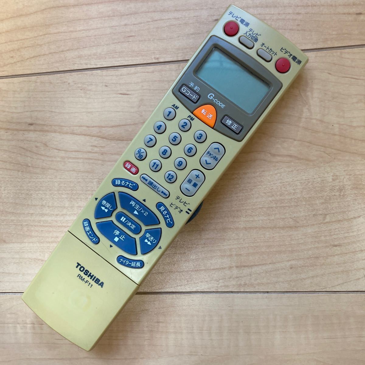 Yahoo!オークション - 東芝 TOSHIBA ビデオリモコン RM-F11