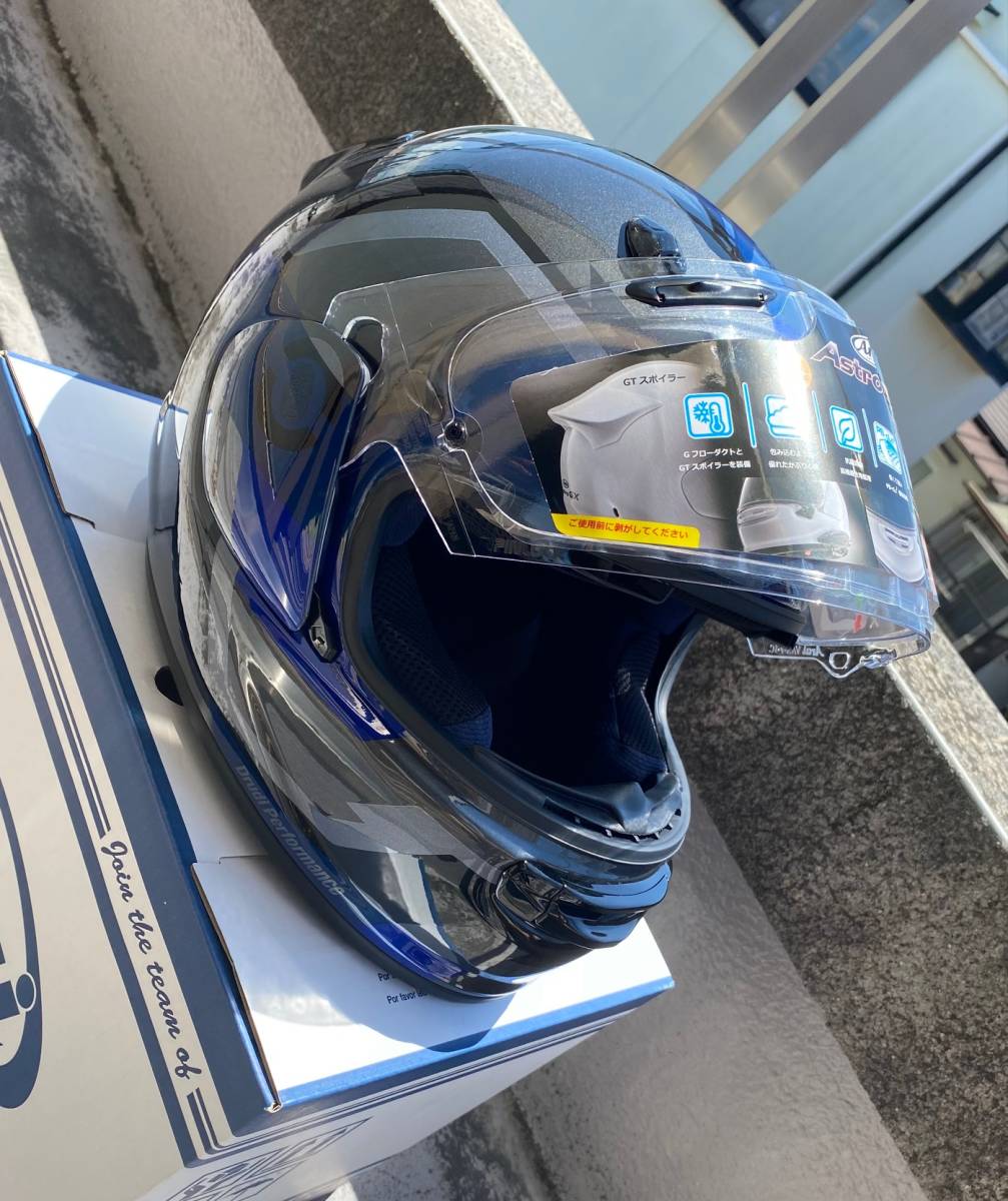 Yahoo!オークション - ARAI ASTRO-GX FACE/BLUE SIZE L (59-60) アライ...