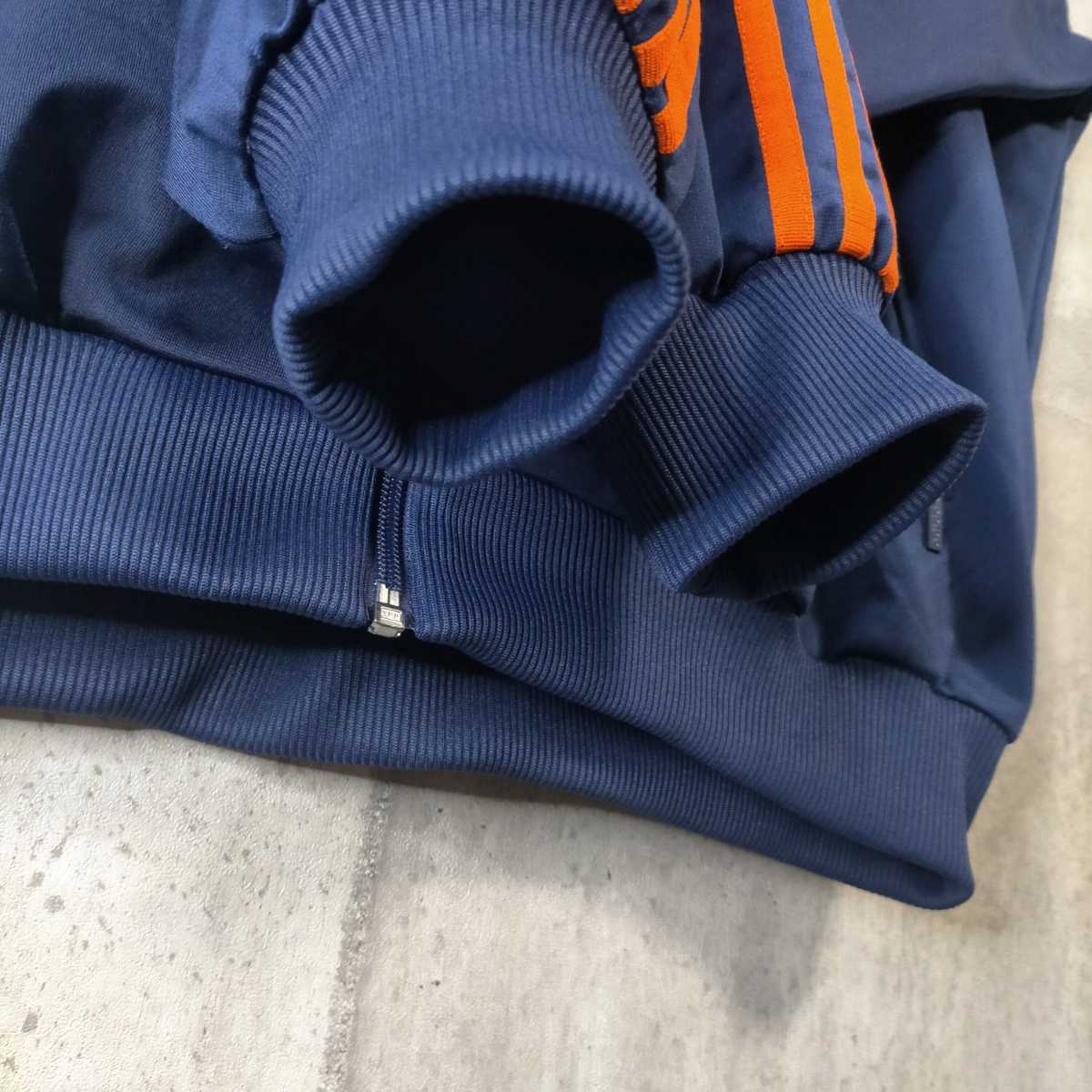 希少サイズ 4XL adidas アディダス 紺 橙 刺繍 Orange Navy 希少サイズ 4XL adidas アディダス 紺 橙 刺繍 Orange Navy