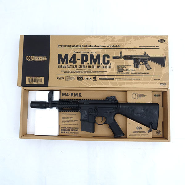 Yahoo!オークション - 東京マルイ 電動ガン M4-PMC 2008年限定 箱付き...