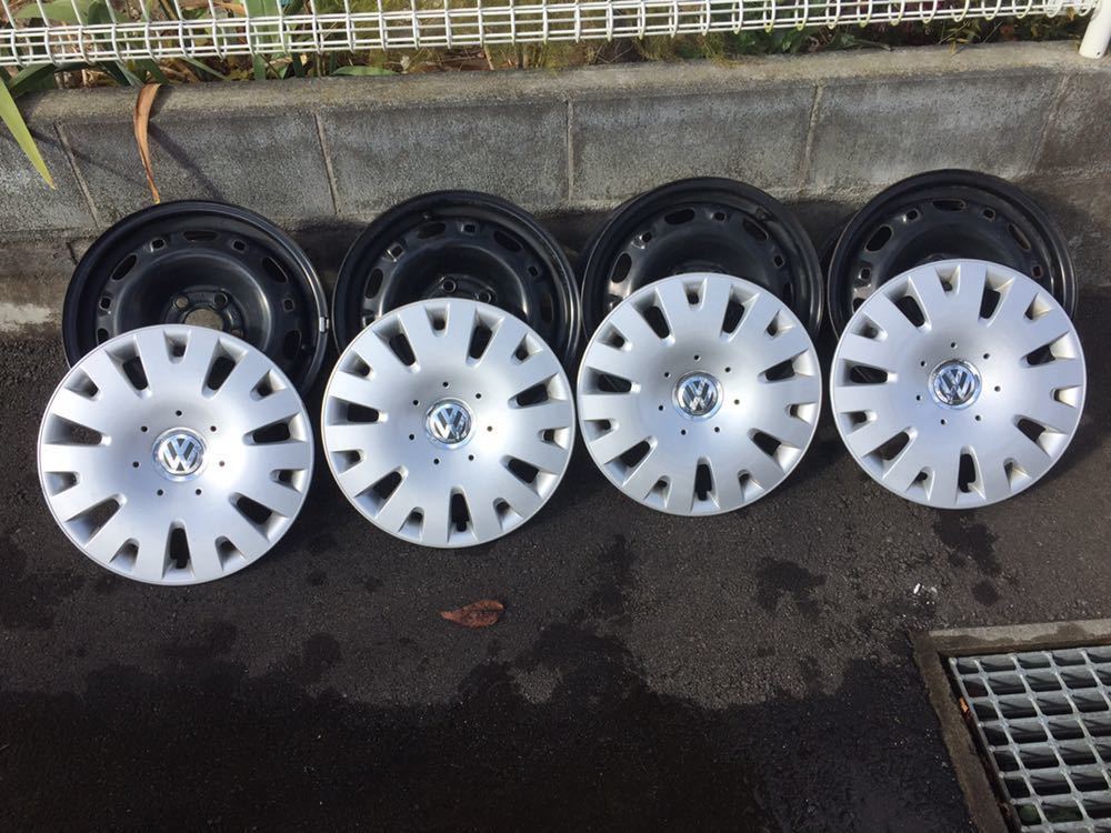Yahoo オークション Vw 9n ポロ 純正ホイール ホイールキャップ 4輪