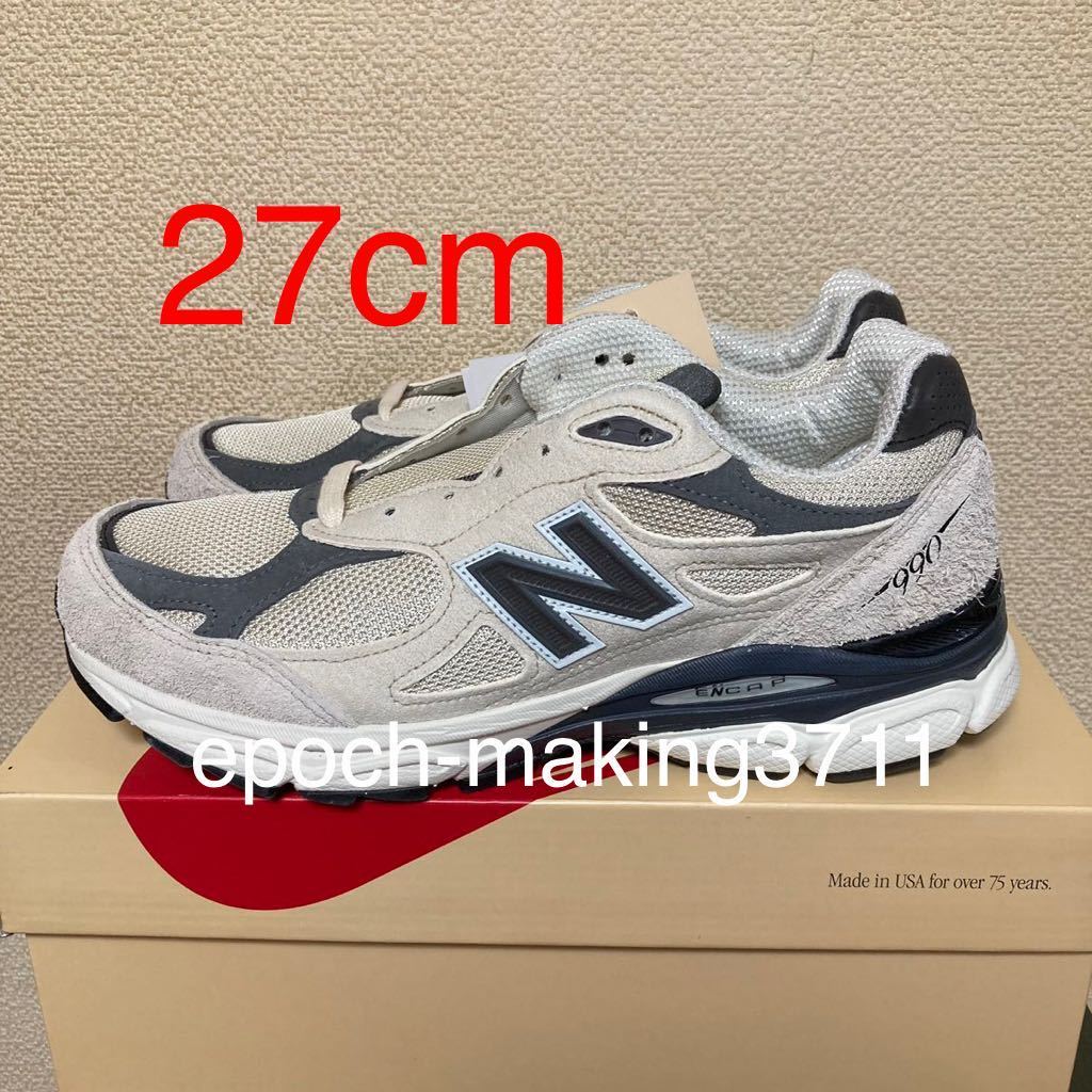 Yahoo!オークション - 27cm 即決 国内正規新品 New Balance M990AD3 M9...
