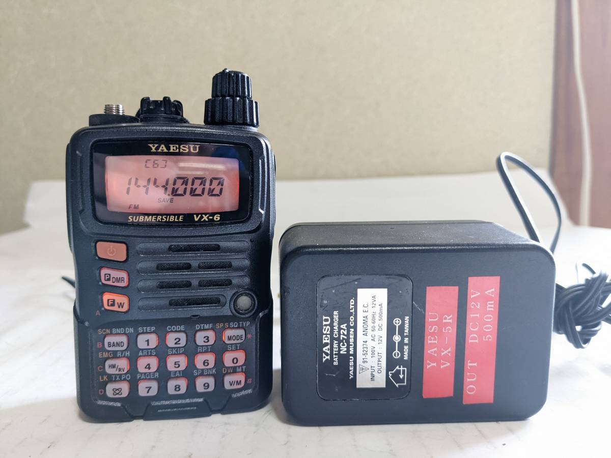 YAESU VX-6R たぶん 逆輸入 動作良好 ヤエス VX-6(ハンディ)｜売買されたオークション情報、yahooの商品情報をアーカイブ公開 - オークファン（aucfan.com）