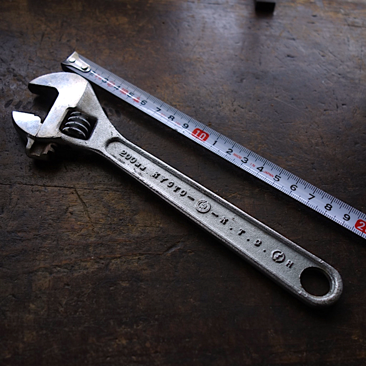 Yahoo!オークション - 1950s 初期 KTC モンキーレンチ 200mm 丸京 エン...