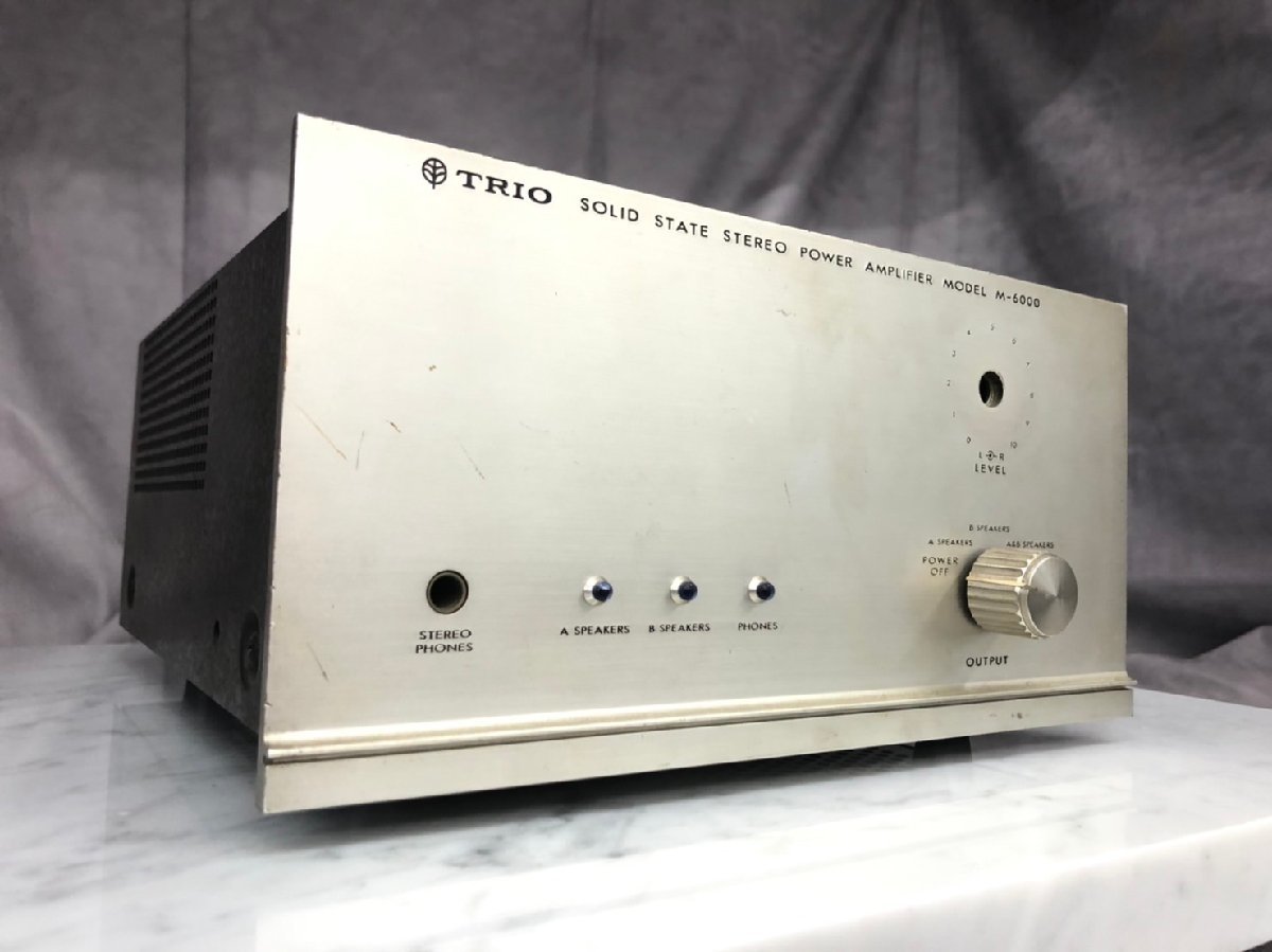 Yahoo!オークション - t1186 ジャンク TRIO トリオ M-6000 パワーアン...
