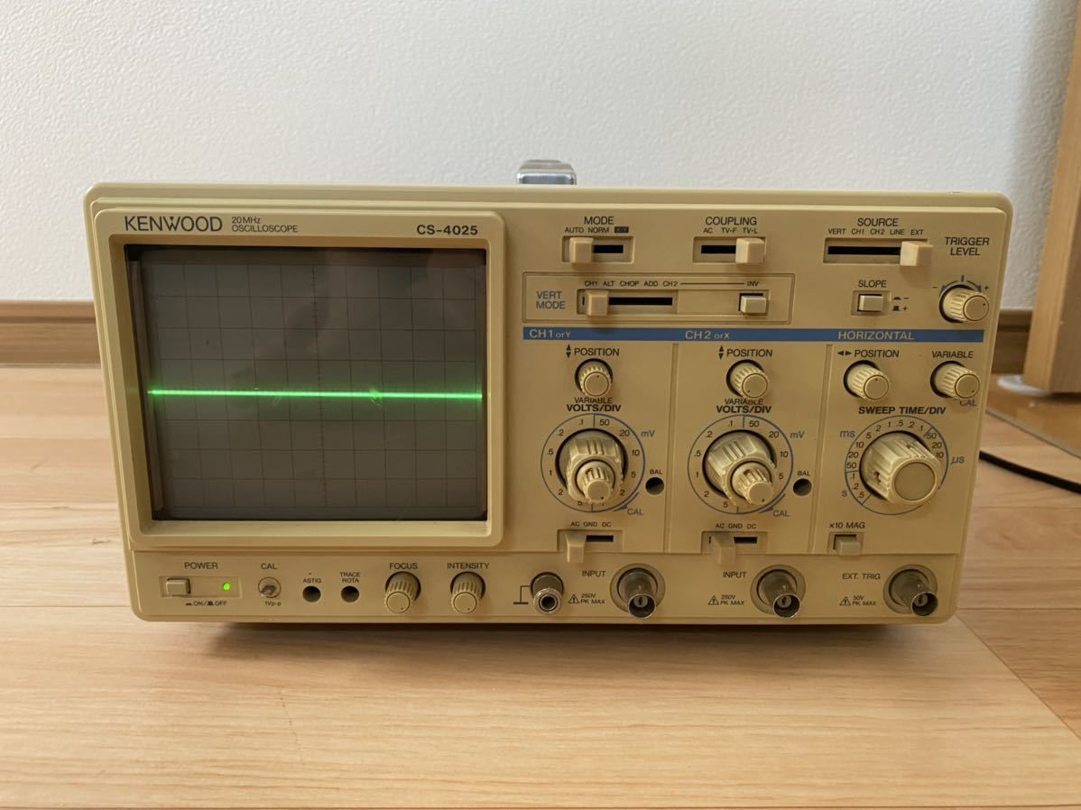 Yahoo!オークション - KENWOOD CS-4025 20MHz OCSILLOSCOPE 通電確認済...