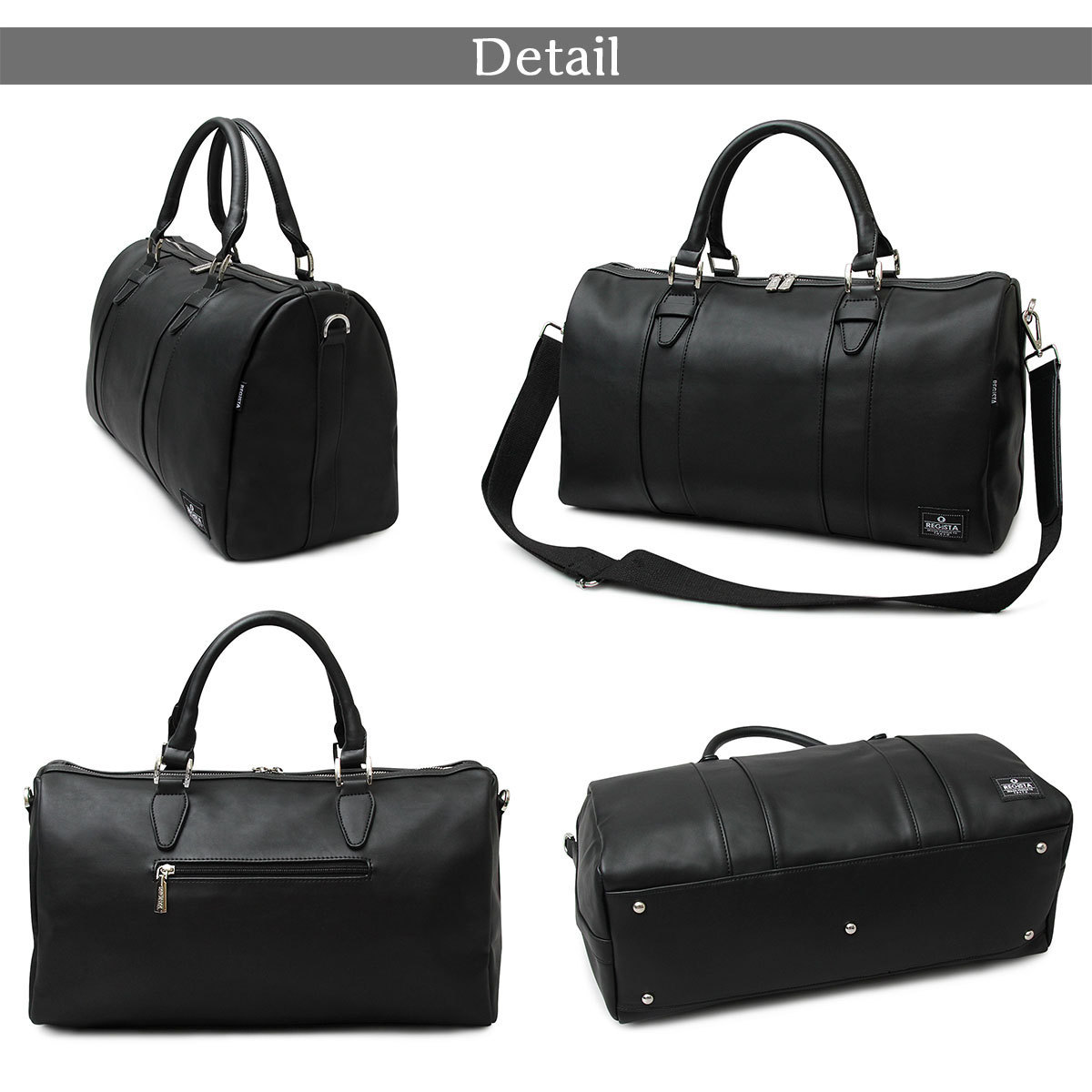 Yahoo!オークション - 新品 ボストンバッグ メンズ PUレザー 合皮 旅行...