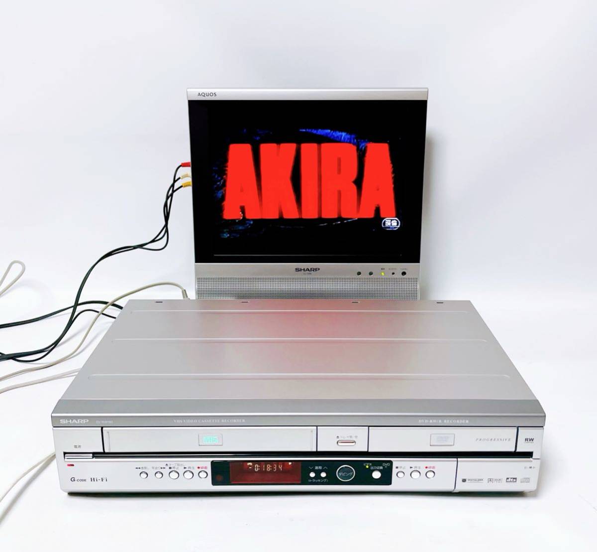 Yahoo!オークション - SHARP シャープ VHS ビデオ一体型 DVDレコーダ...