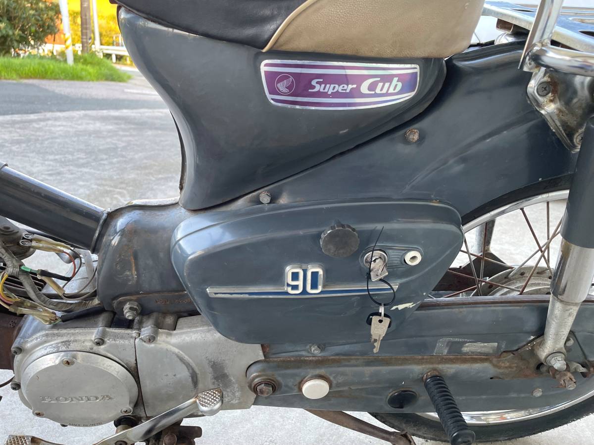 Yahoo!オークション - 動画 スーパーカブ C90 行灯 実動書付 完全ベー...