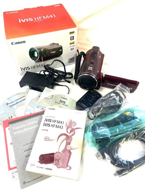 Yahoo!オークション - Q074-O11-1522 CANON キャノン IVIS HF M41 HD ...