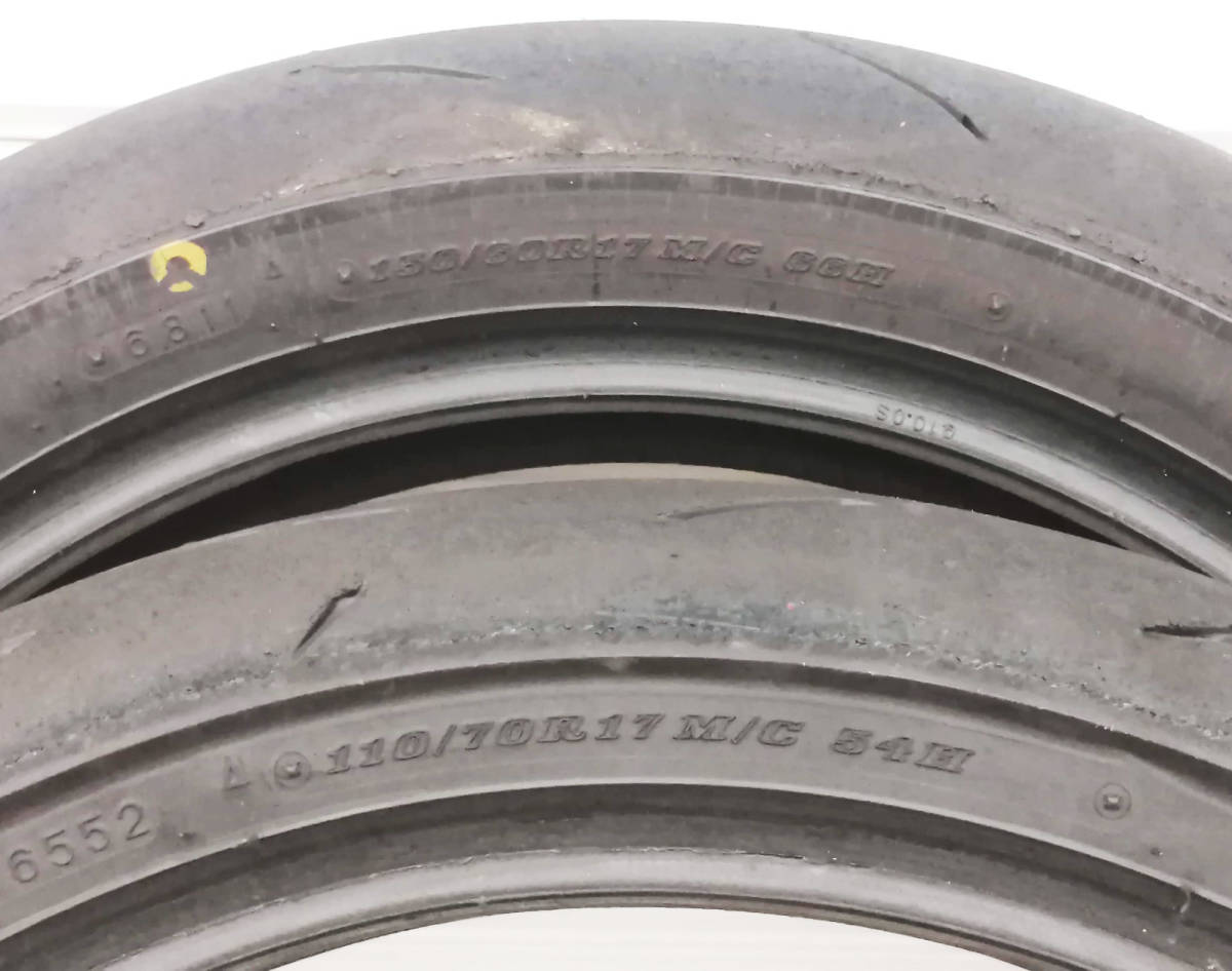 Yahoo!オークション - ダンロップ α-13SP Hレンジ 110/70R17 150/60R1...