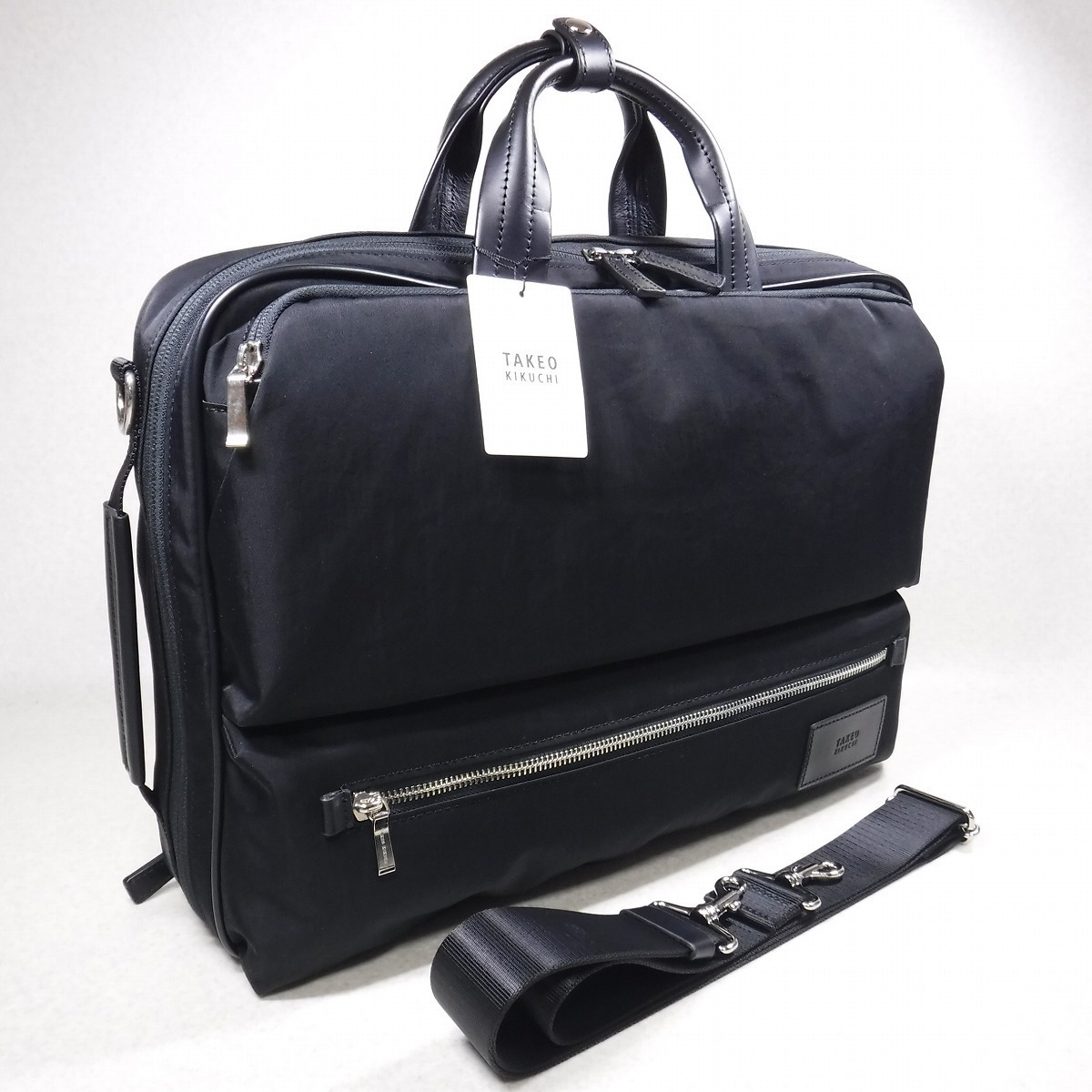 Yahoo!オークション - BB956 タケオキクチ 新品 黒 3WAY ビジネスバッ...