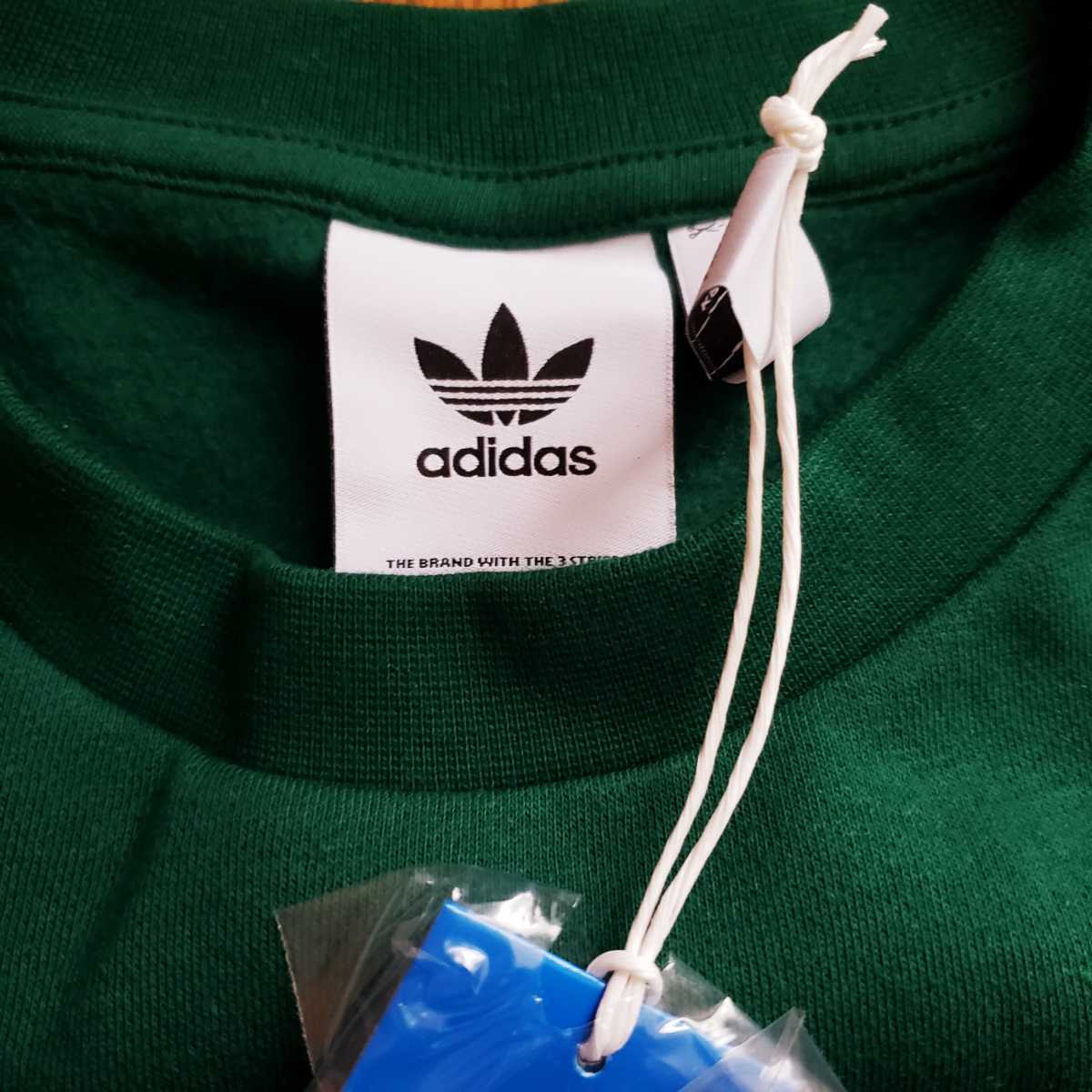 新品】adidas Originals 裏起毛 スウェット 3XL(2XO) グリーン 新品】adidas Originals 裏起毛 スウェット 3XL(2XO) グリーン