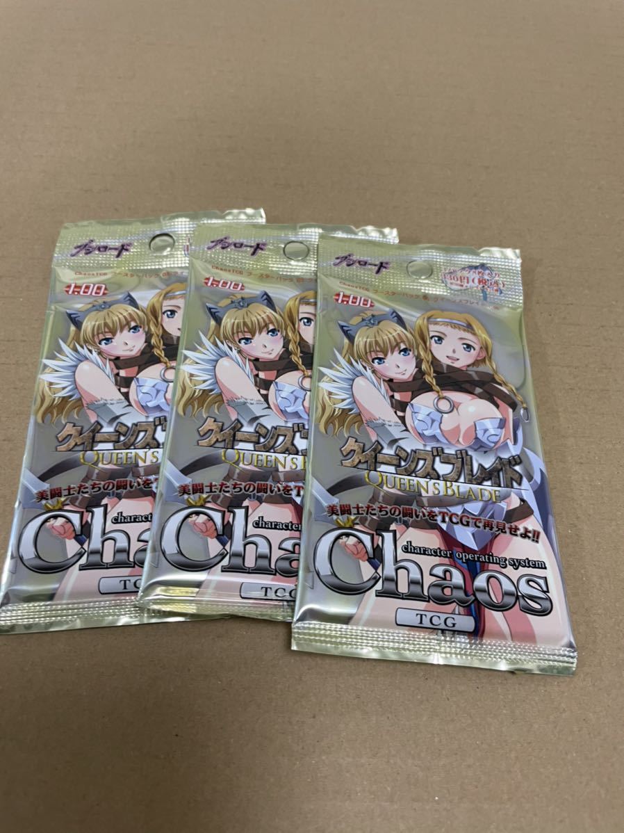 Yahoo!オークション - Chaos TCG カード クイーンズブレイド 未開封3パ...
